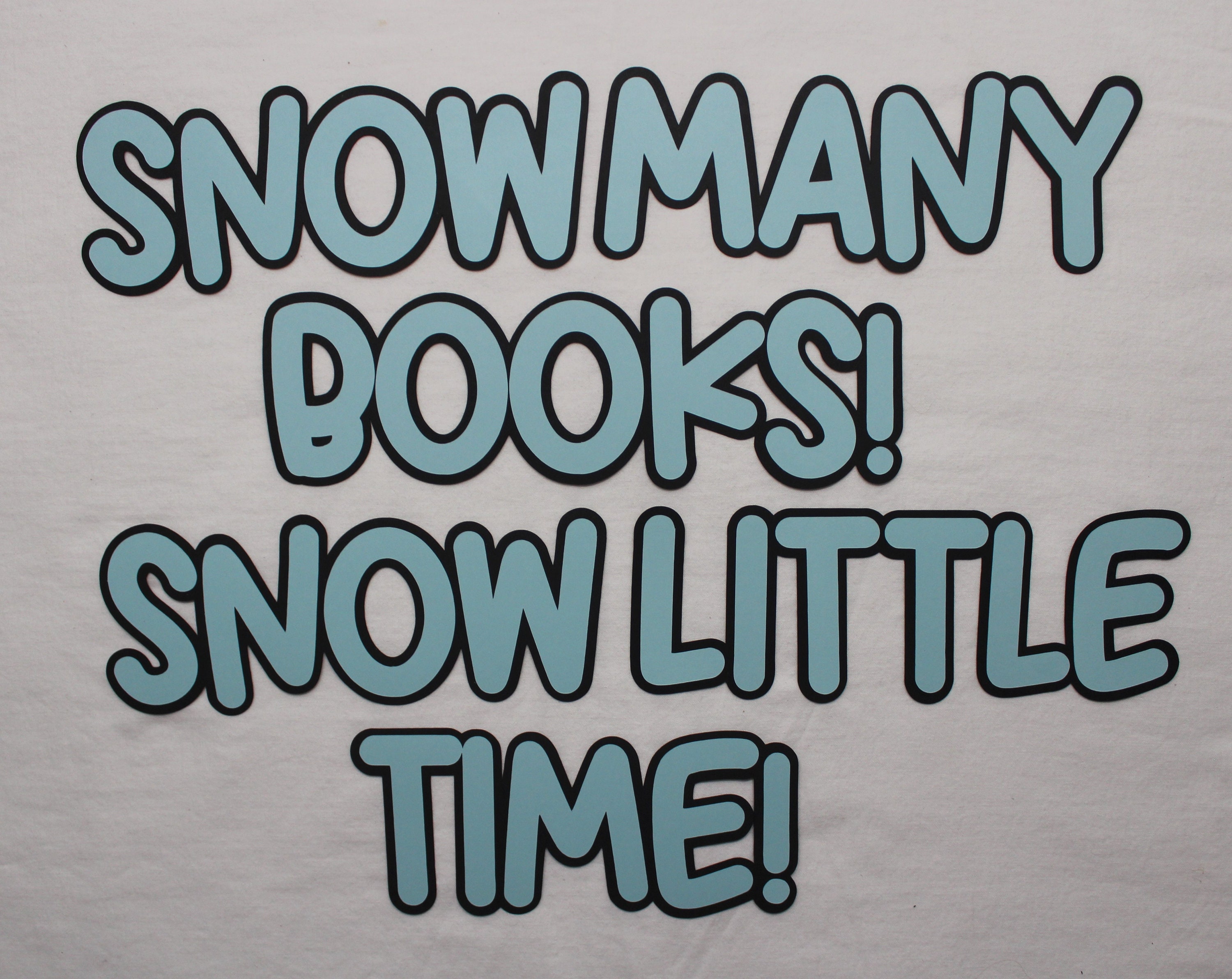 Snow Many Books Bulletin Board Kit: Winter Classroom Decor - Etsy