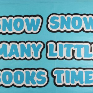 Snow Many Books Bulletin Board Kit School Reading Library - Etsy