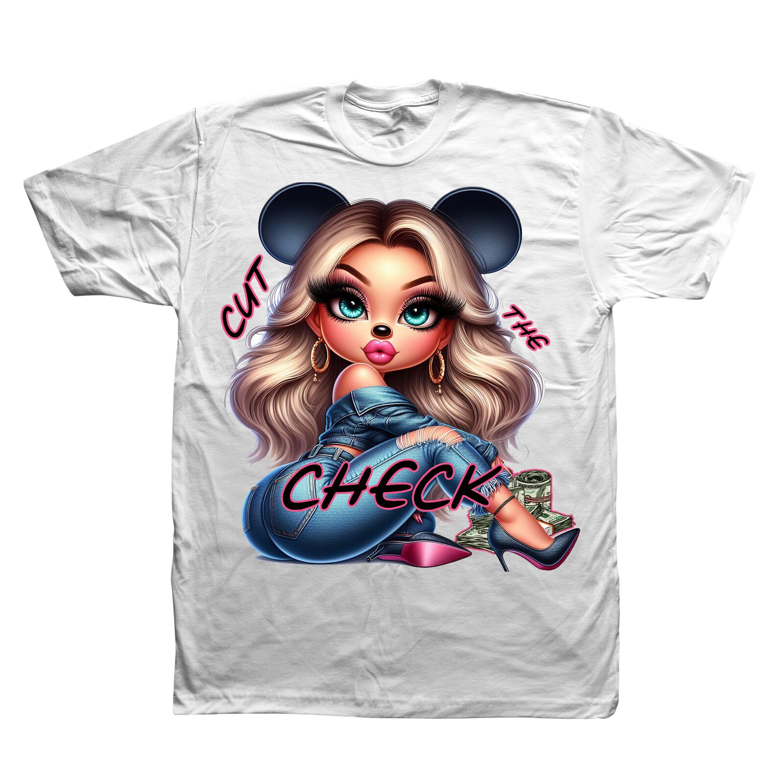 Urban Chic Chibi Girl, PNG Baddie, Digital Download, Urban Designs, T-shirt Designs, Cut the ...