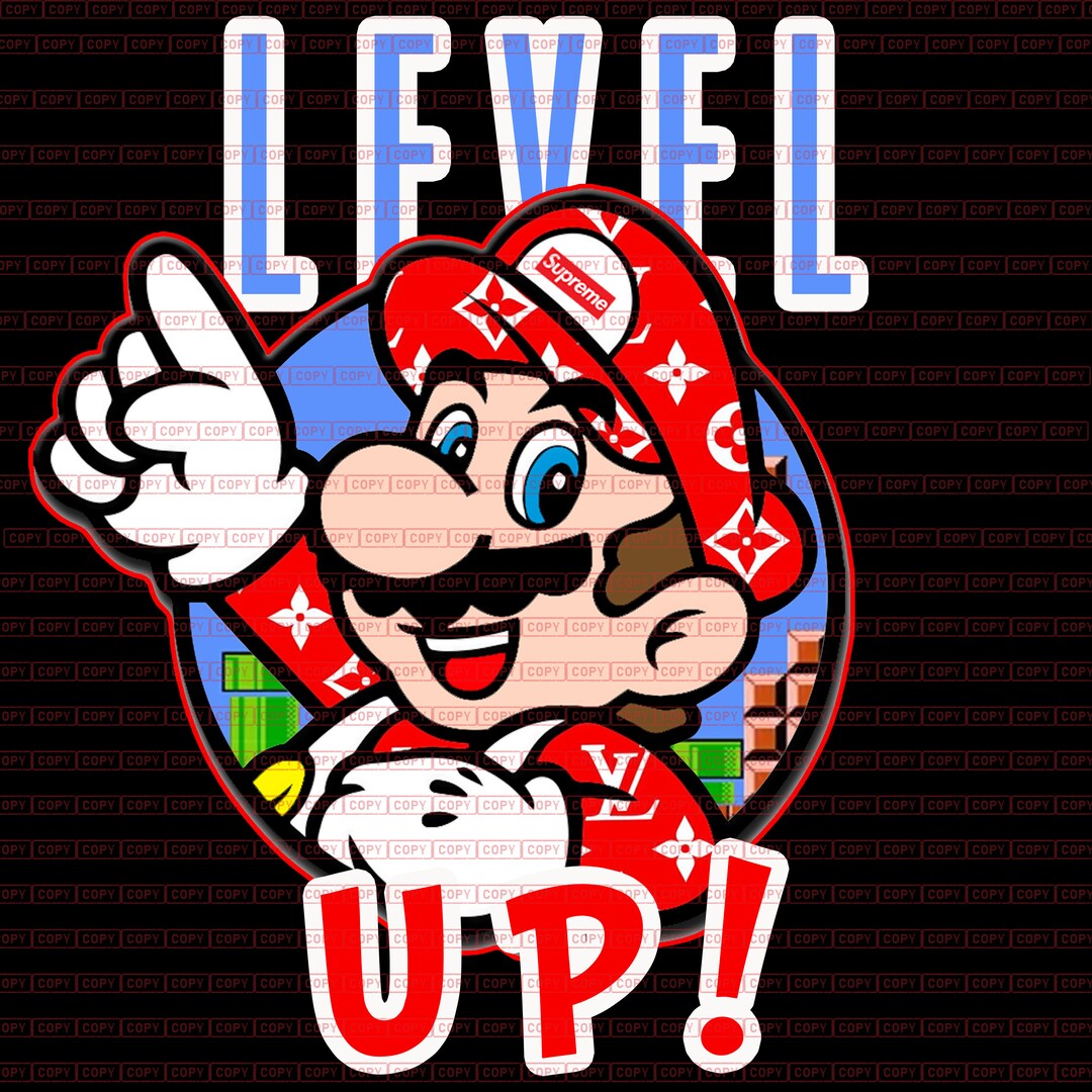 Buy Mario PNG, Supreme PNG, Digital Download, Urban Designs, Streetwear ...