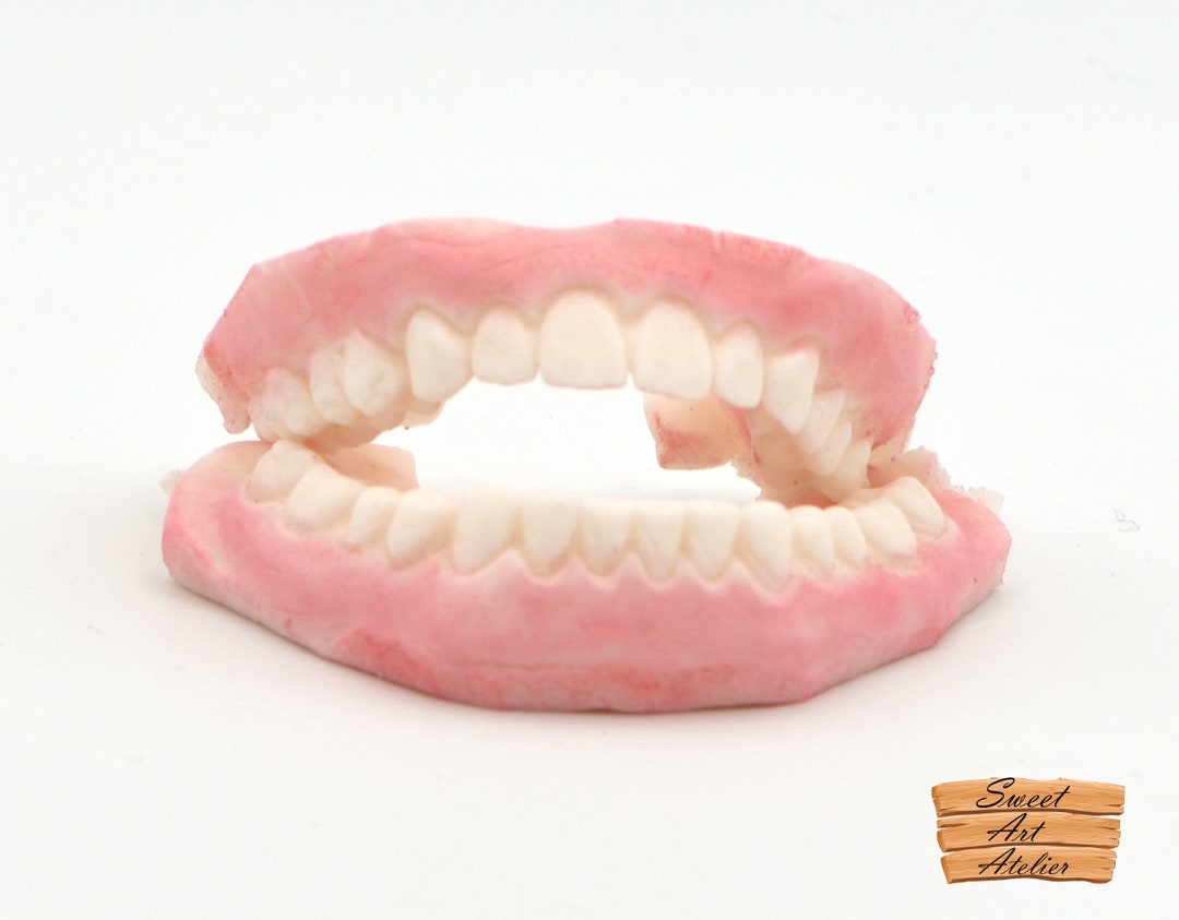 Edible Fondant Decorative Cake Topper - Teeth 2"; Sweet Art Atelier - Etsy