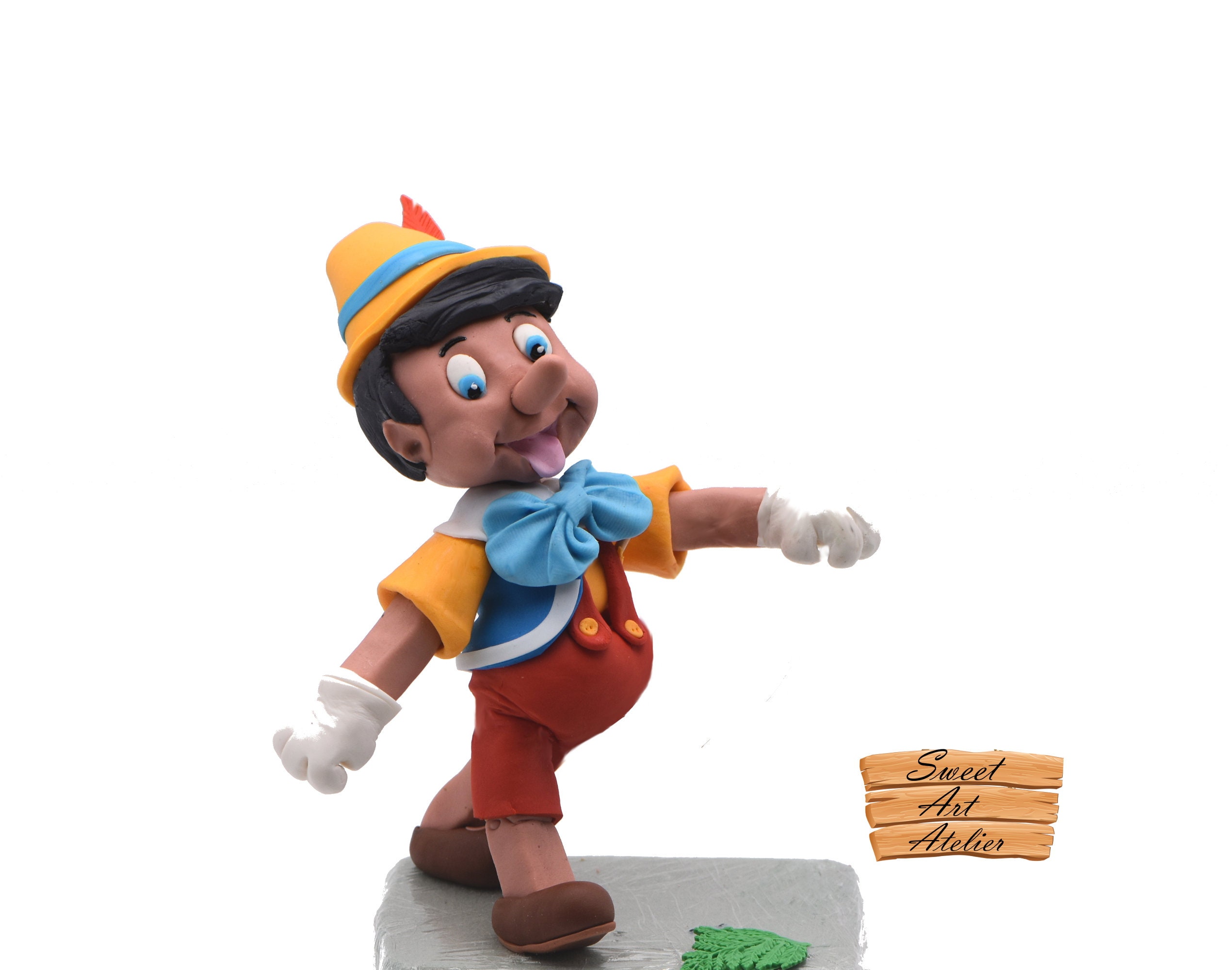 Edible Fondant Decorative Cake Topper - Pinocchio 6"; Sweet Art Atelier ...