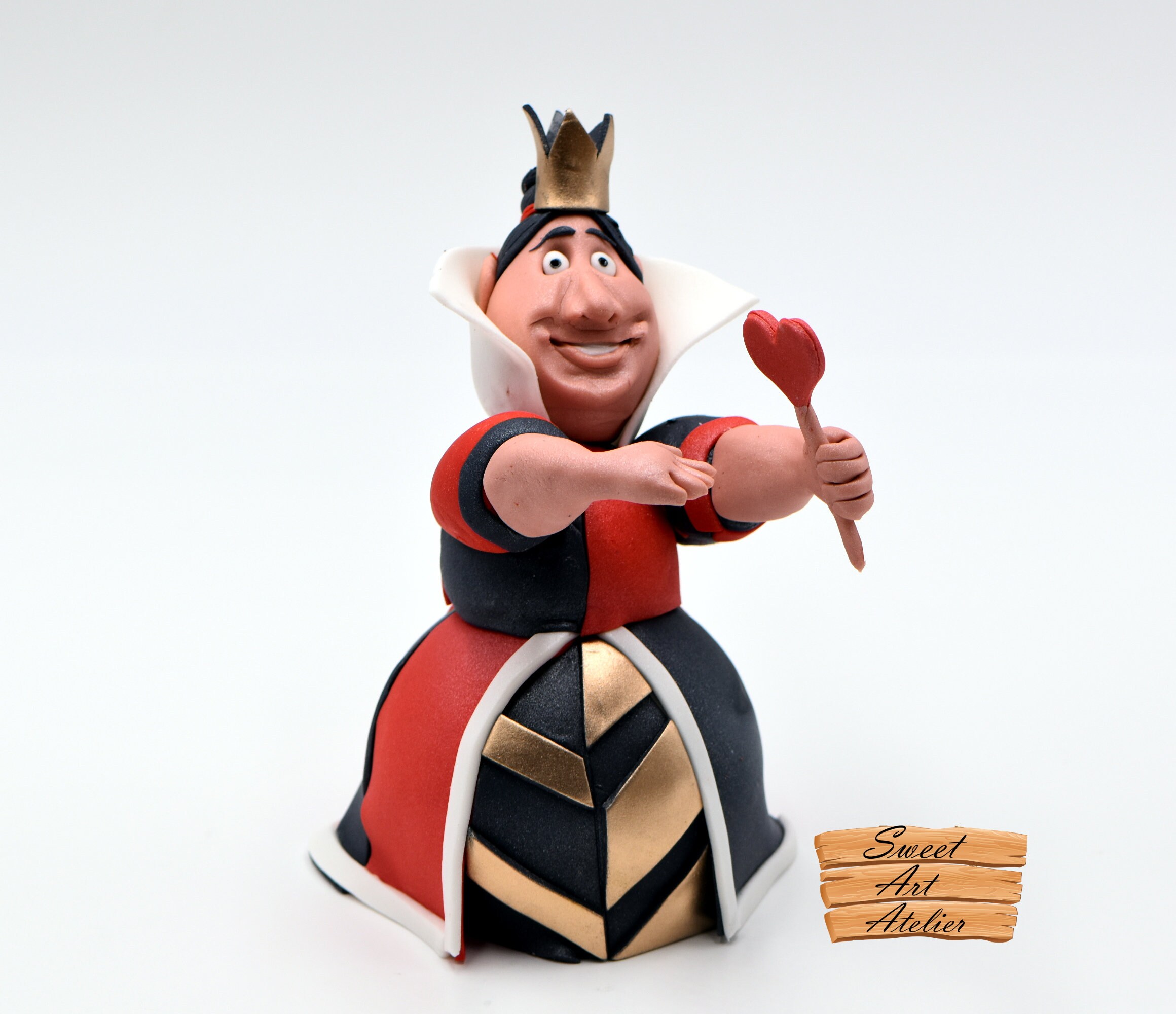 Edible Fondant Decorative Cake Topper the Red Queen 9 - Etsy