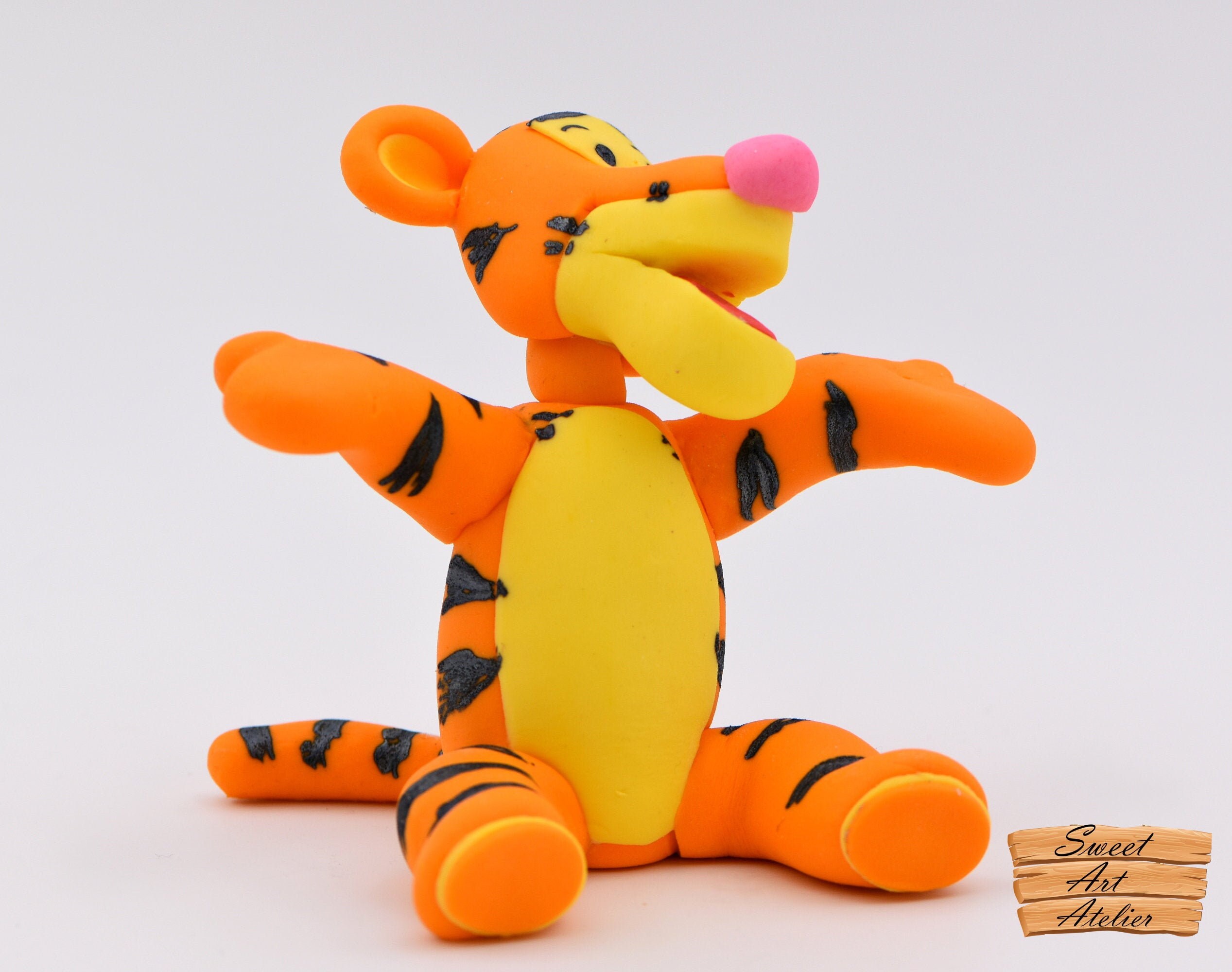 Edible Fondant Decorative Cake Topper - Tigger 6"; Winnie the Pooh ...
