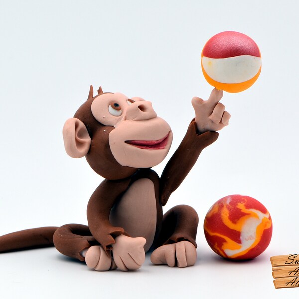 Fondant Monkey - Etsy