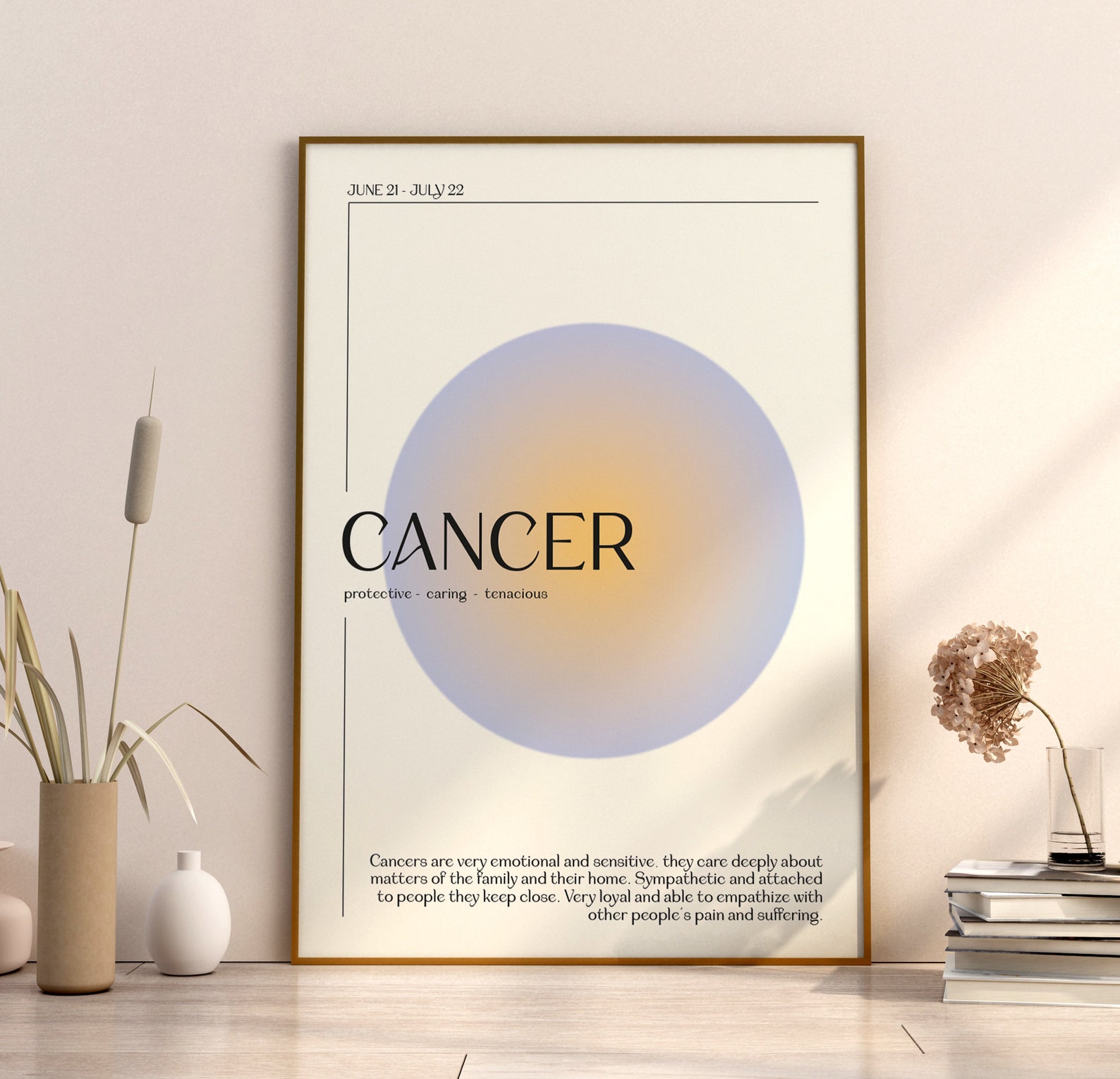 CANCER Star Sign Instant Download Print Zodiac Art Printable - Etsy