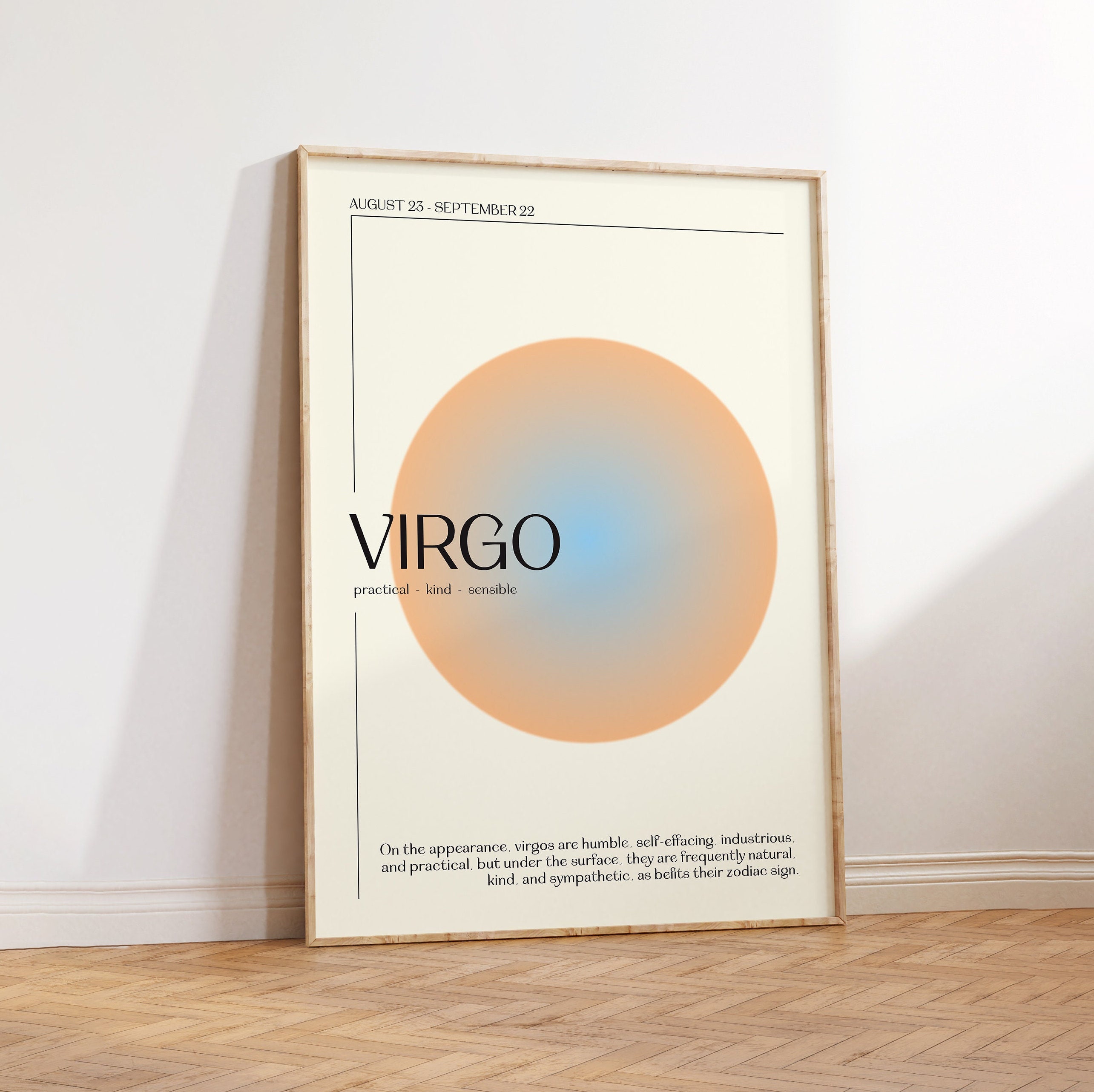 VIRGO Star Sign Instant Download Print Zodiac Art Printable - Etsy