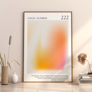 Angel Number 222 Printable Wall Art Spiritual Art Print - Etsy