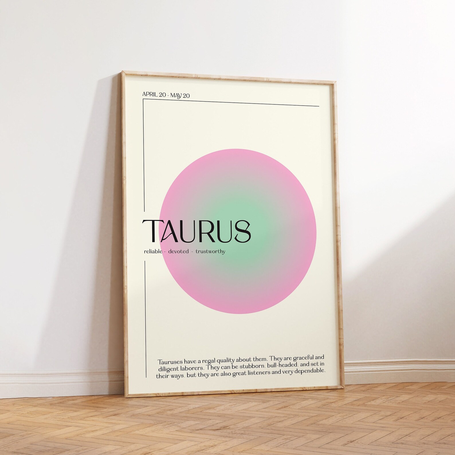TAURUS Star Sign Instant Download Print Zodiac Art Printable - Etsy