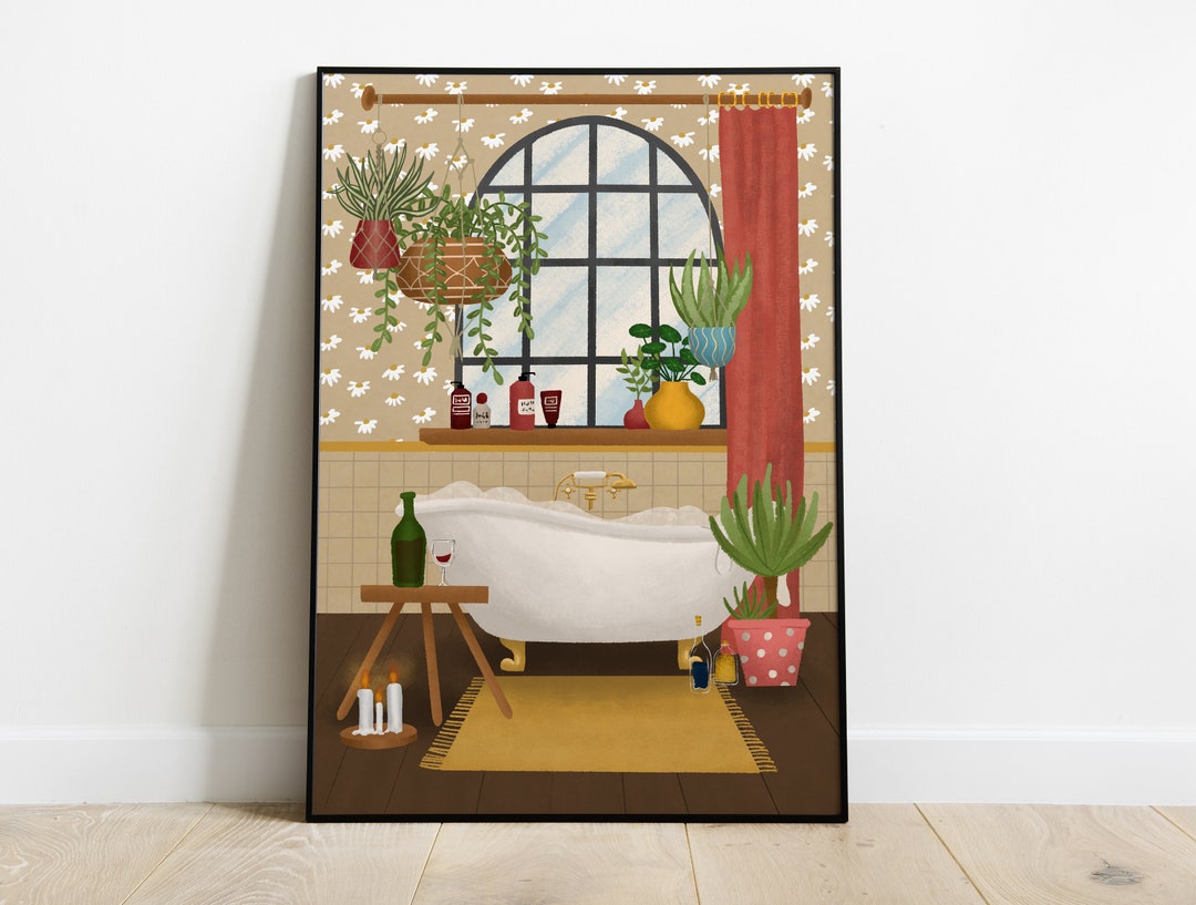Poster A3 Bathtub Bath Bathroom - Etsy