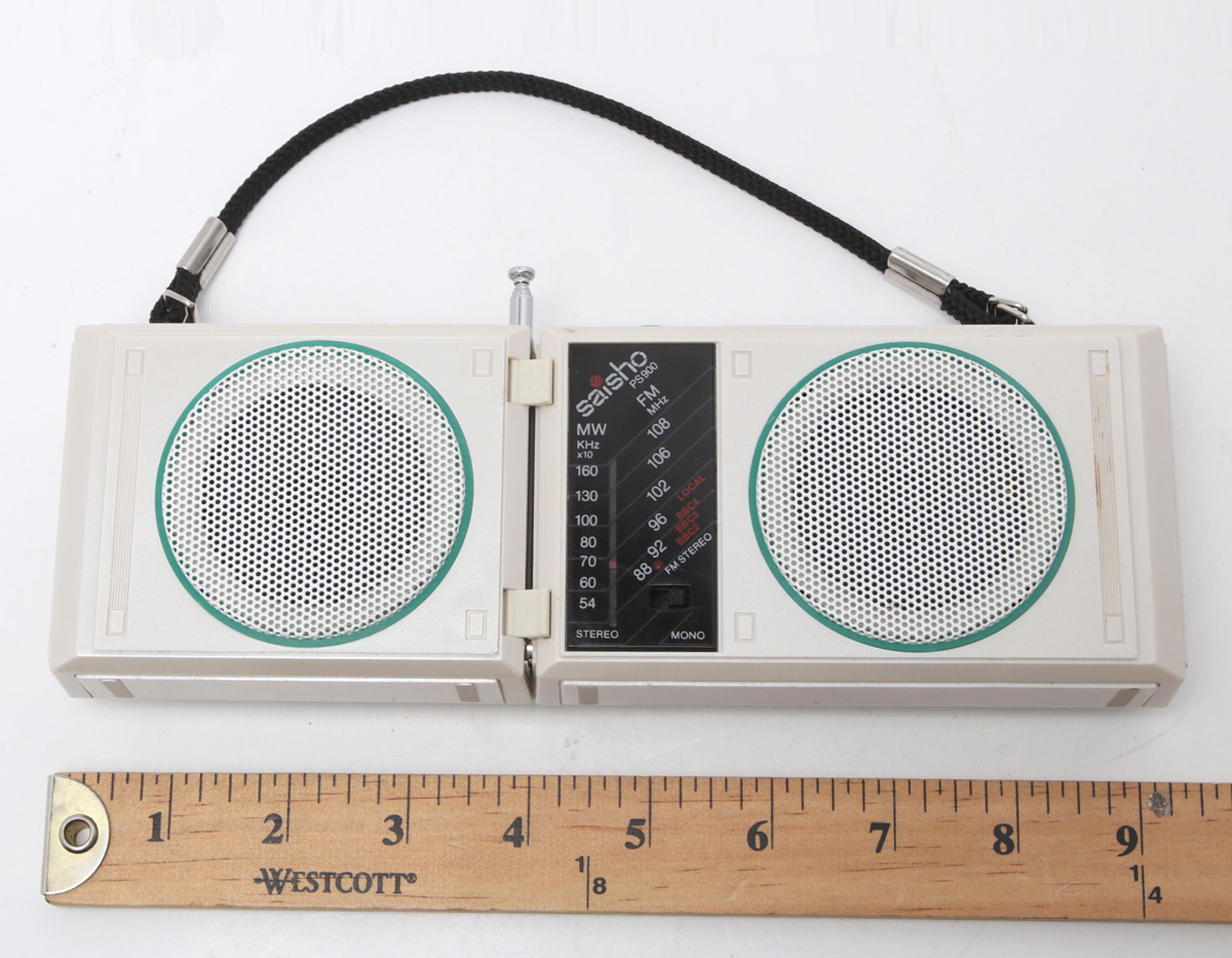 Vintage Saishio PS900 Personal AM/FM Radio Portable Stereo 1980 Antenna ...