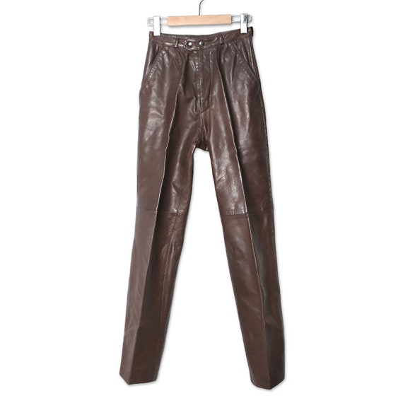 Vintage The Olde Hide House Leather Pants Trousers Br… - Gem