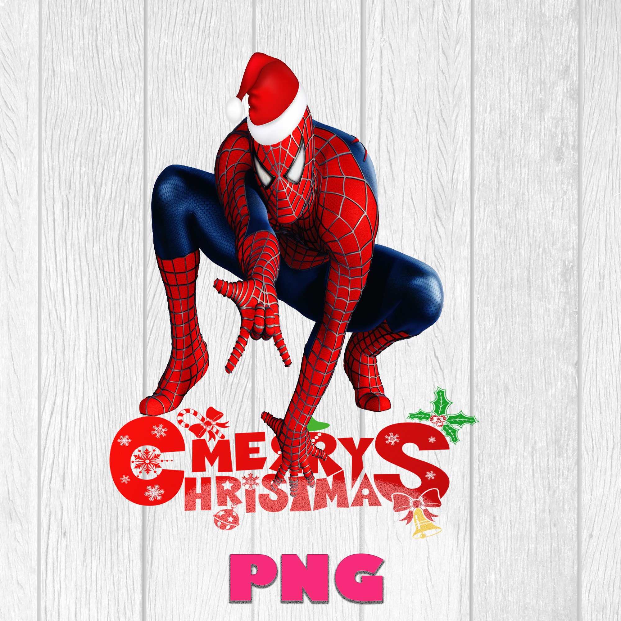 Christmas With SPIDERMAN Merry Christmas Spiderman Face PNG - Etsy
