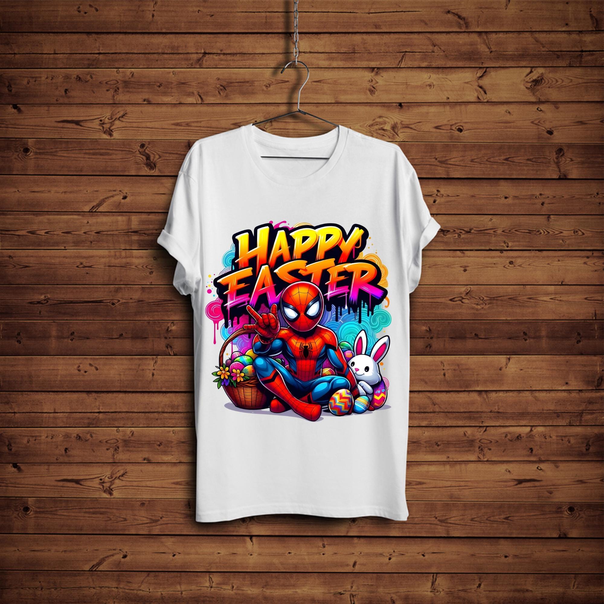 Spiderman Easter Egg Watercolor PNG, Superhero Design Instant Download ...