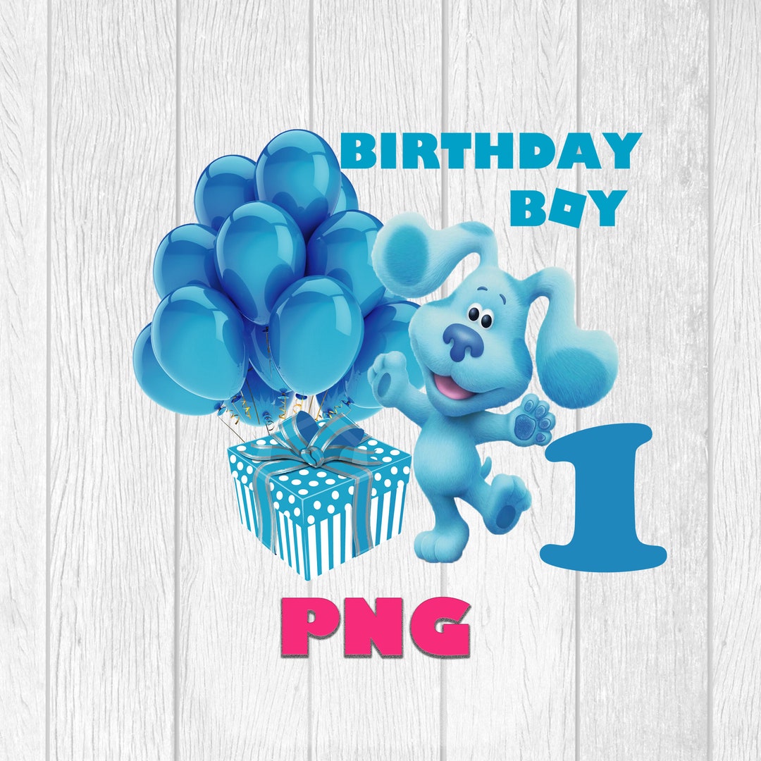Blues Clues 1st Birthday Boy Png, Birthday Png,blues Clues Birthday ...