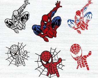 Spiderman Svg,spiderman Svg Bundle, Spiderman Png, Spiderman Png Bundle ...