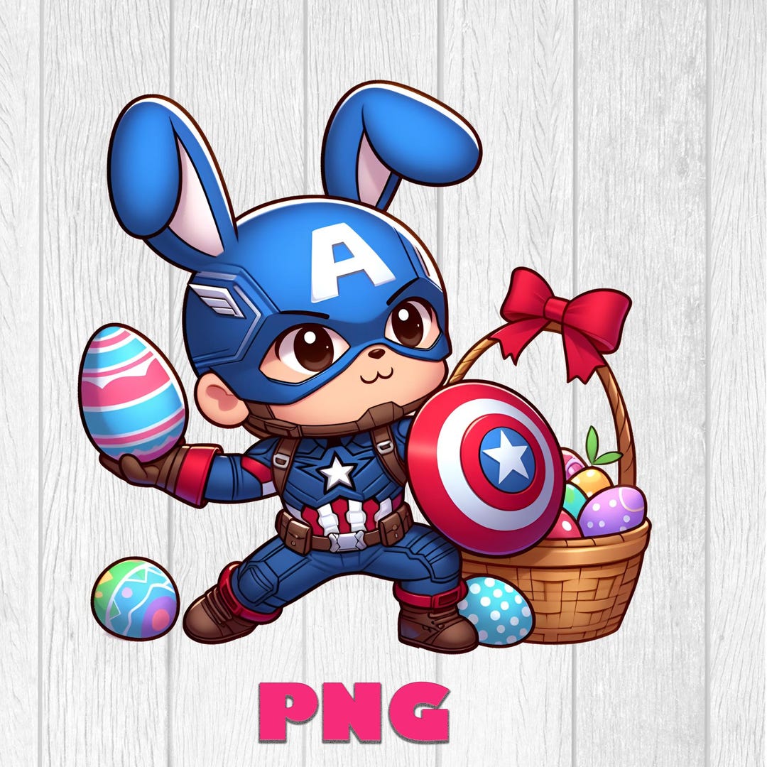 Super Hero Easter Egg Watercolor PNG, Superhero Design Instant Download ...