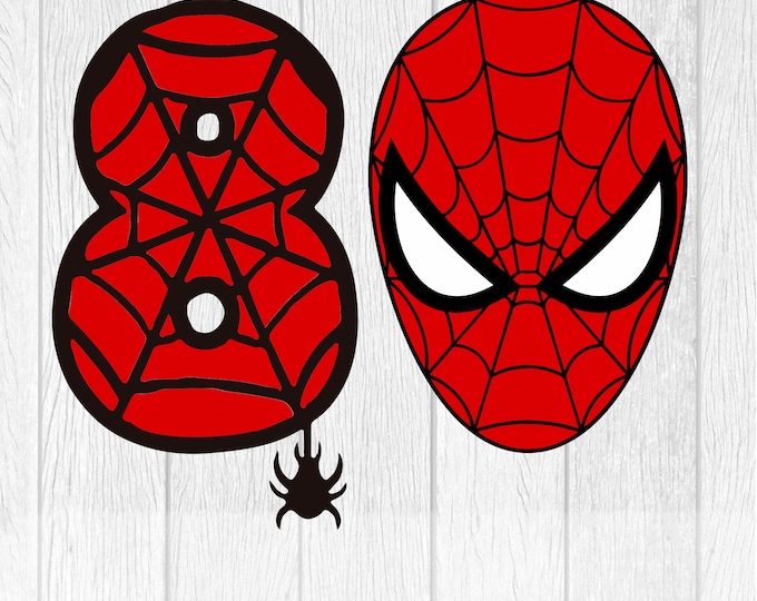 Spider-man 0-9 Numbers Font SVG | Numbers Miles Spider-man SVG ...