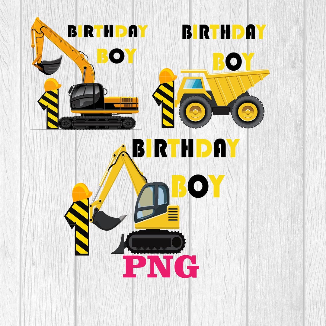 Construction Birthday Png for Boy, Construction Birthday Party ...
