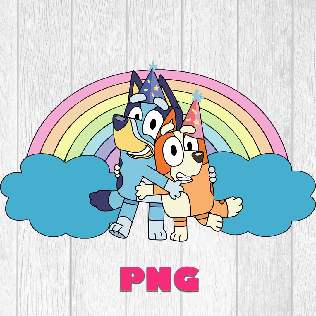 Buy Bluey Rainbow Png, Bluey Friends Png,bluey Birthday Boy PNG ...