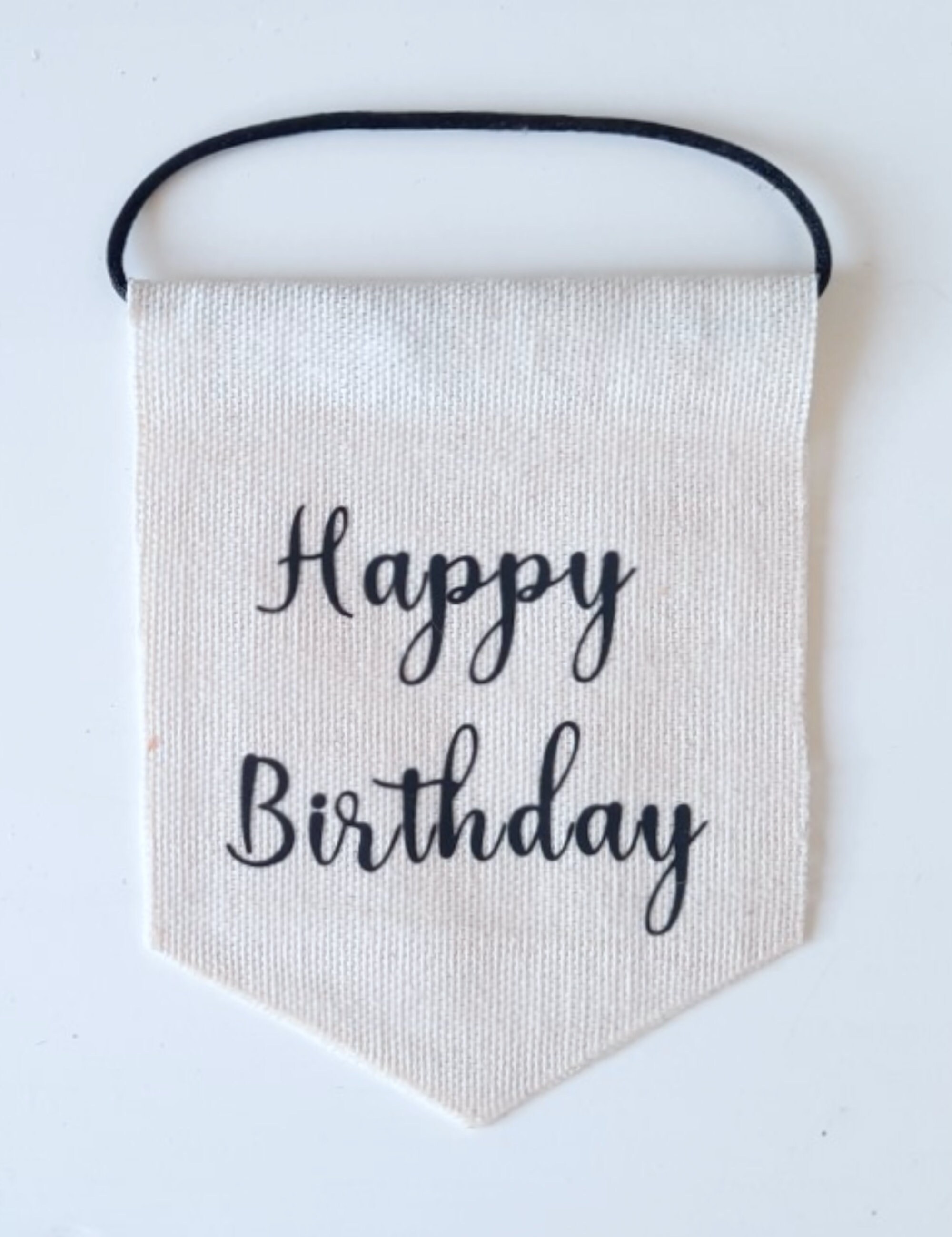 Happy Birthday - Wall Hanging - Canvas Banner - Mini Flag - Gift Tag ...