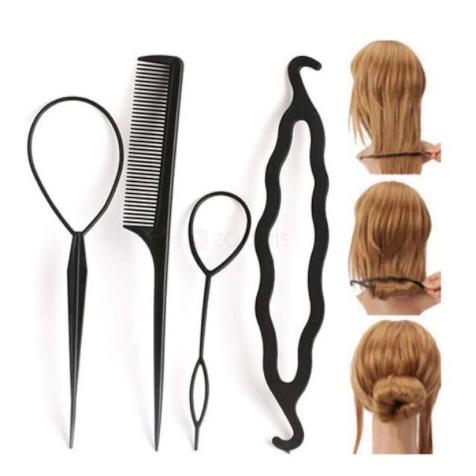 Set of 4 Hair Styling Tools - Etsy