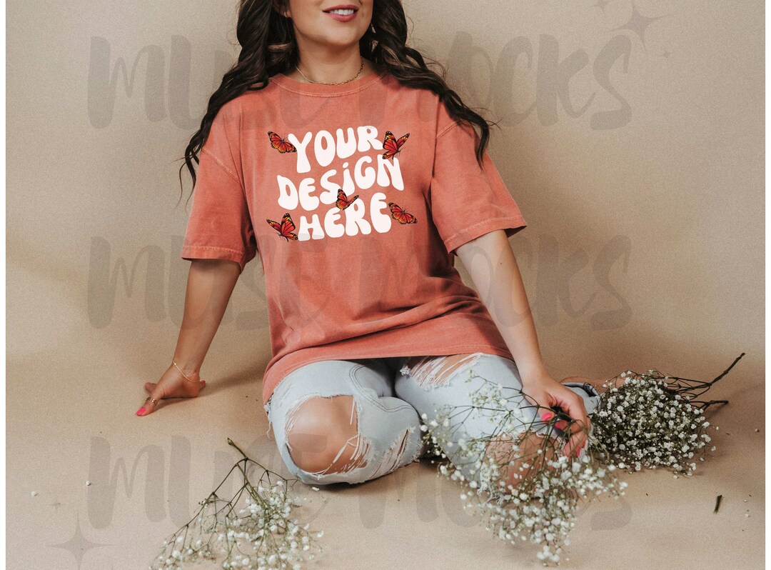 Comfort Colors Mockup Comfort Colors 1717 Comfort Colors Terracotta ...