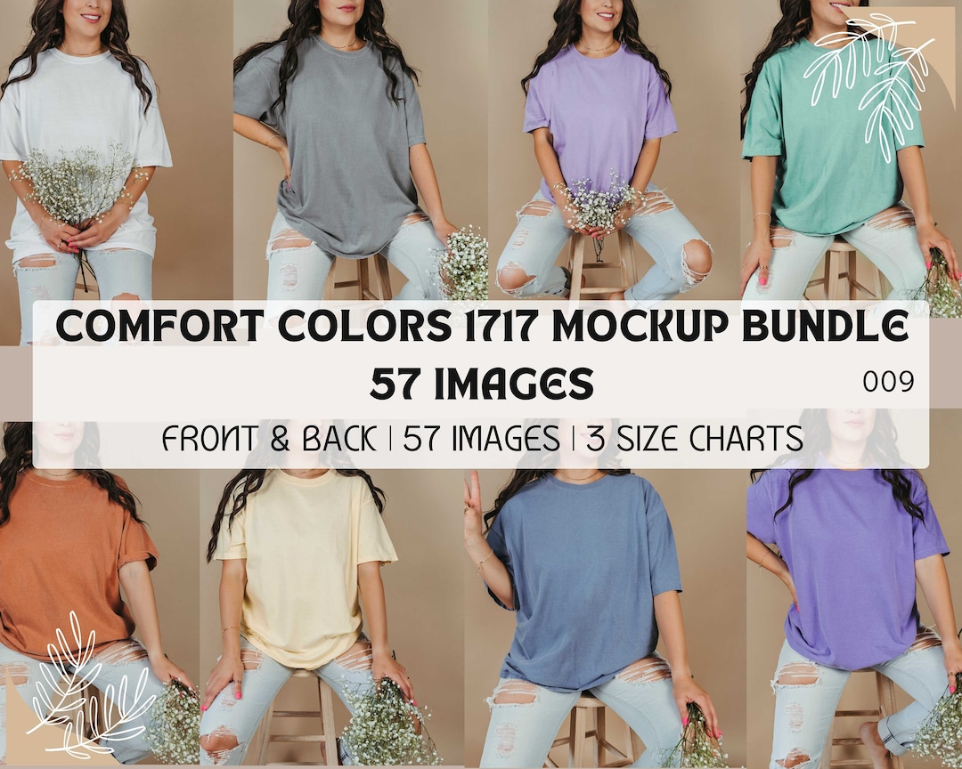 Comfort Colors Mockup Comfort Colors 1717 Mockup Bundle Comfort Color ...