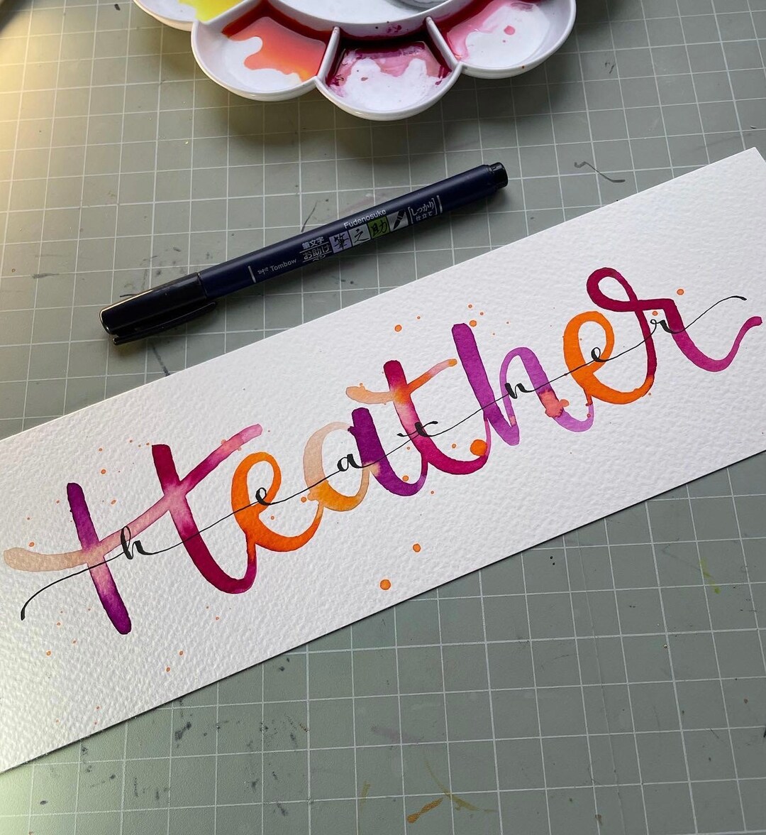 A. Custom Lettering | Personalised Gift | Personalised Name | Hand ...