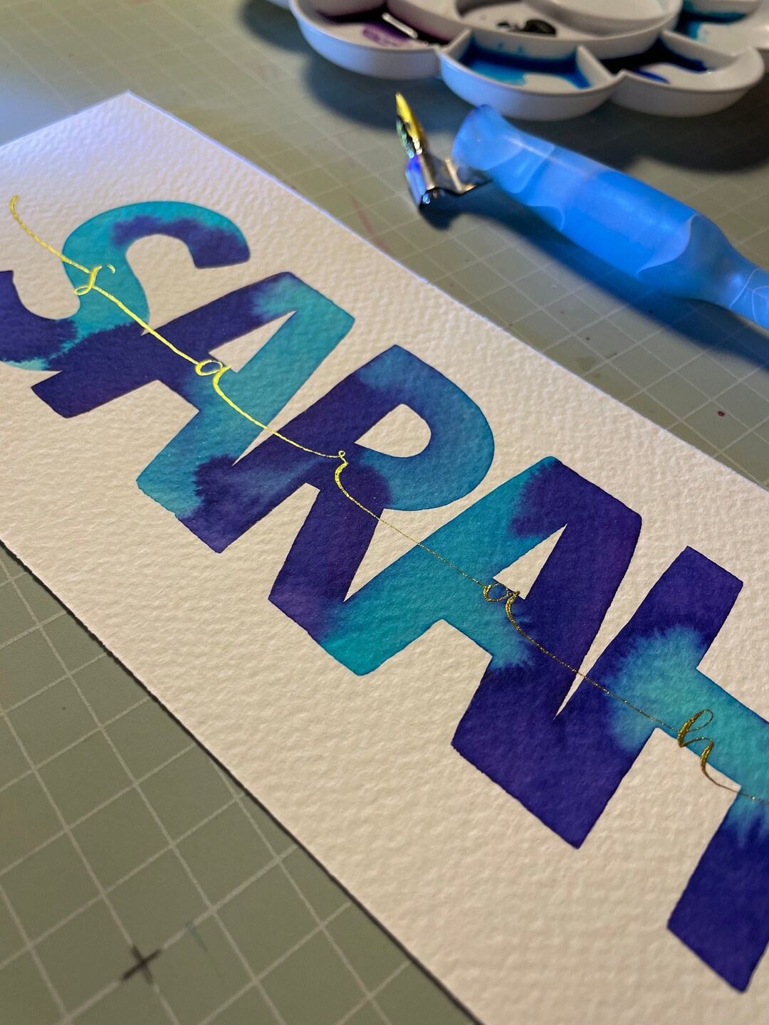 A. Custom Lettering | Personalised Gift | Personalised Name | Hand ...
