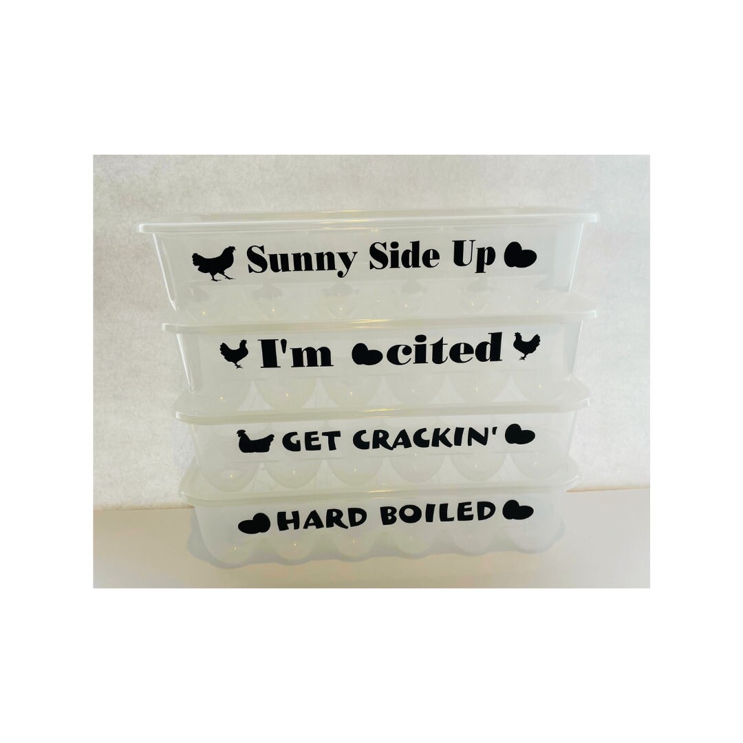 Personalized Reusable Egg Carton, Funny Eggs Cartons, Hard Boiled Egg ...
