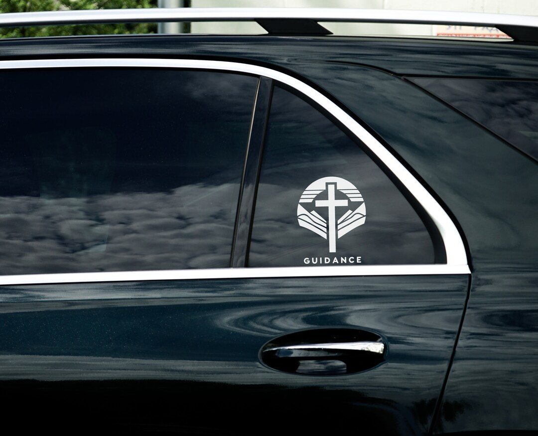 Christian Cross Car Decal, Religious Vinyl Sticker for Cars, Laptops ...
