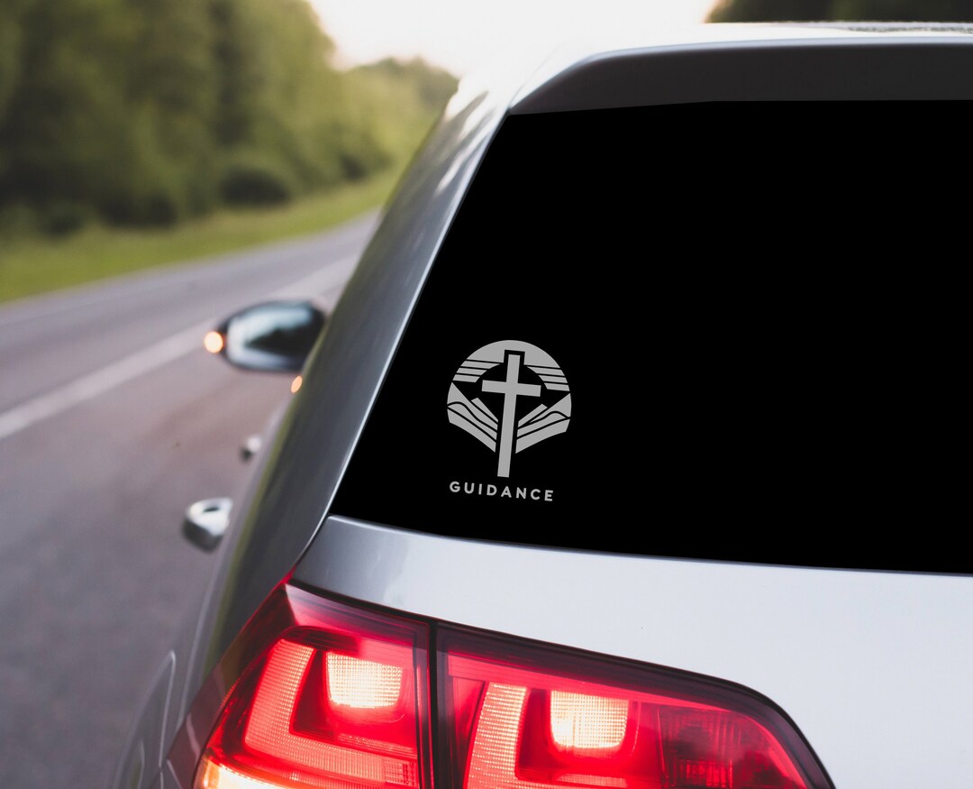 Cross Decal Car Guidance Decal Laptop Decal Window Sticker Religious ...