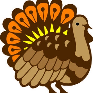 THANKSGIVING TURKEY SVG Cut File - Cricut Silhouette - Svg/dxf/png/pdf ...