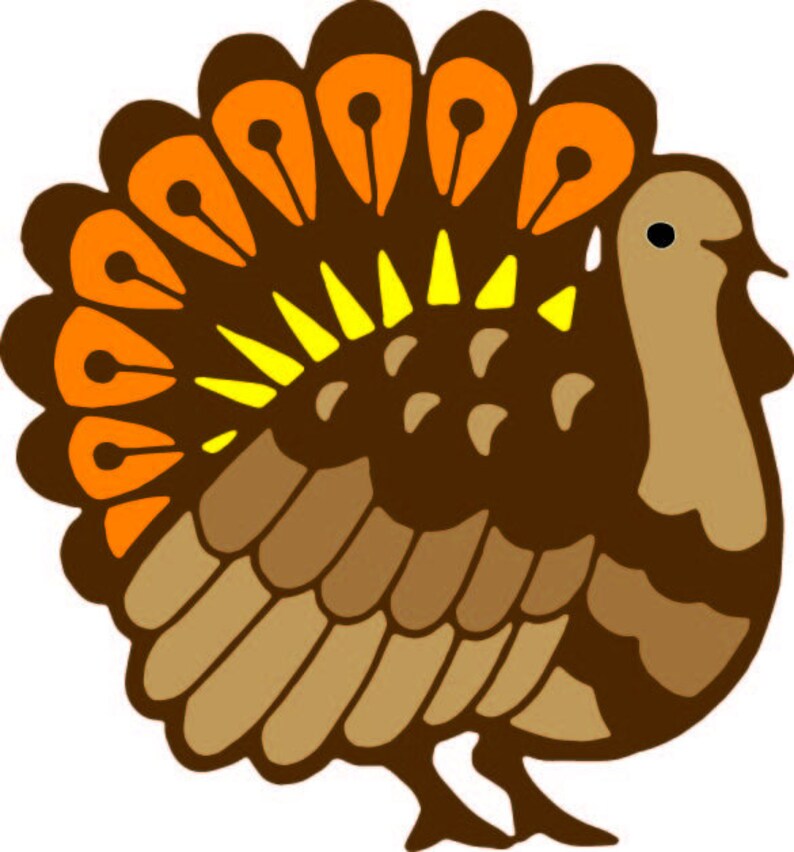 THANKSGIVING TURKEY SVG Cut File - Cricut Silhouette - Svg/dxf/png/pdf ...