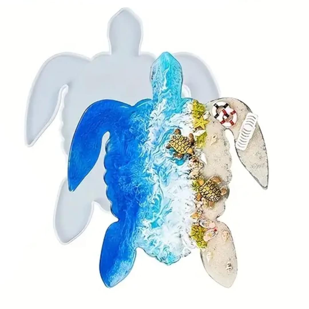 Sea Turtle Mold Large Mold for Resin Mold for Epoxy Sea Turtle Tray ...