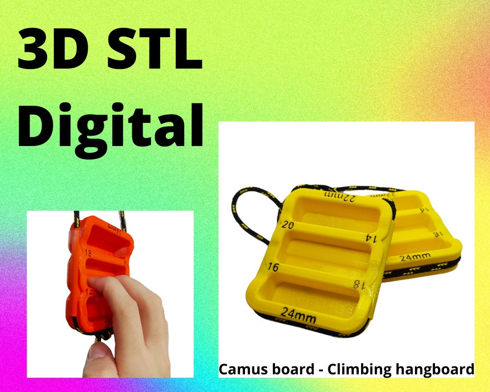 STL 3D Model Climbing Campus Board Portable Hangboard Finger Strength ...