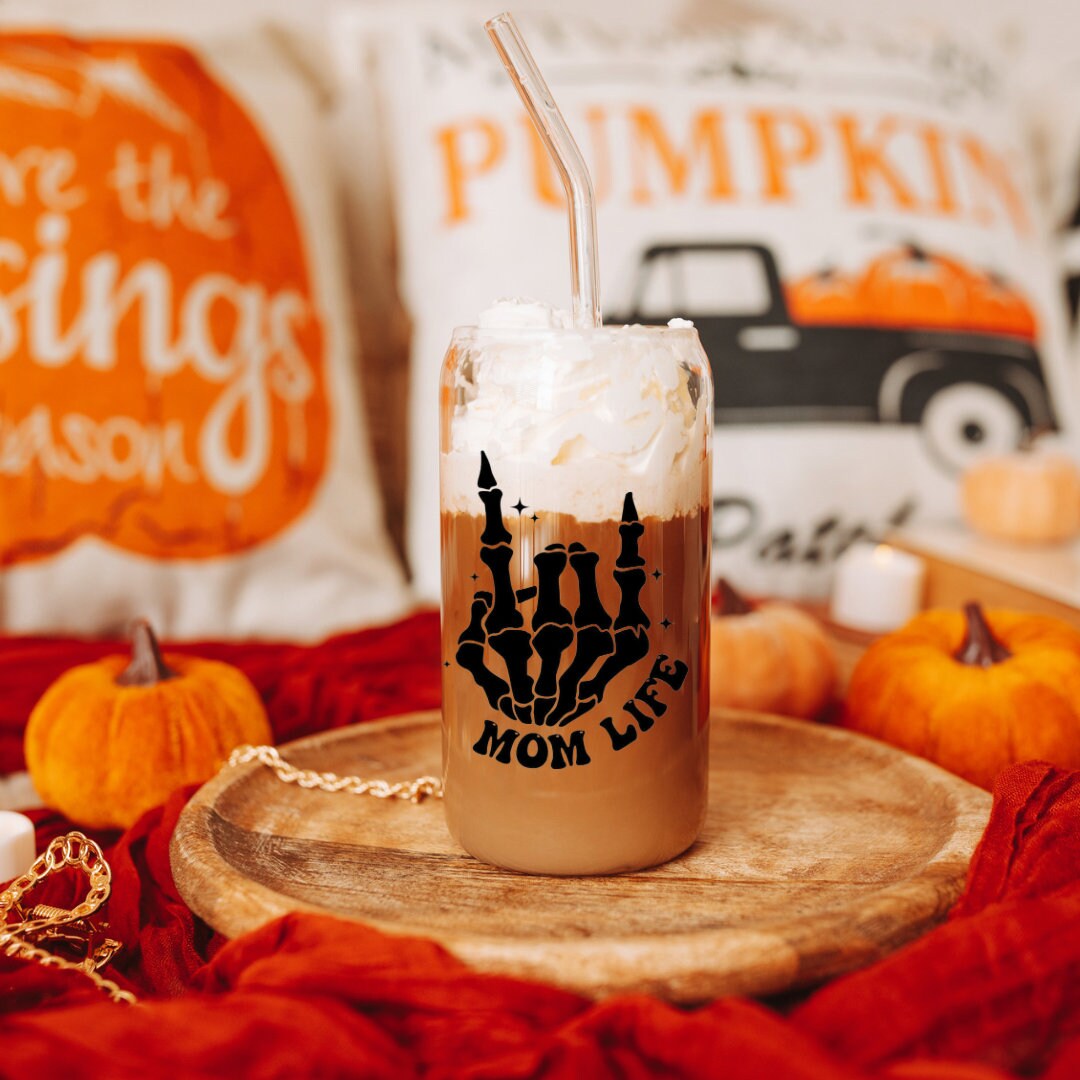 Skeleton Hand Cup Mom Life Rocking Hand Skeleton Some Days - Etsy