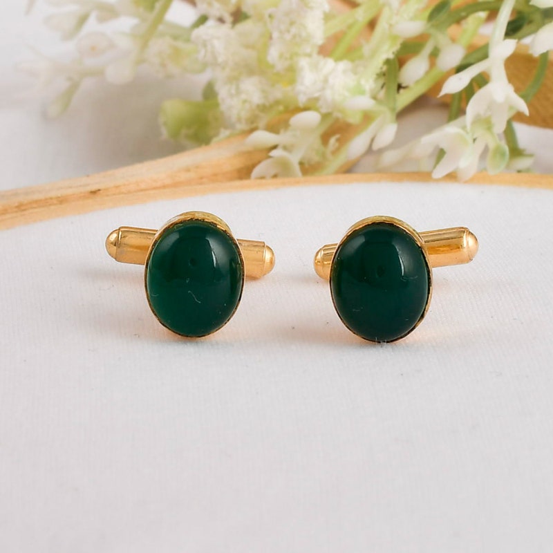 Green Cufflinks - Etsy