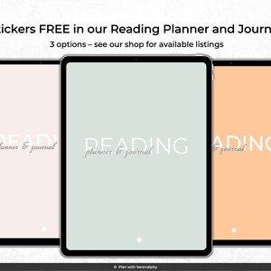 Digital Reading Stickers, Digital Stickers, Goodnotes Stickers, Digital ...