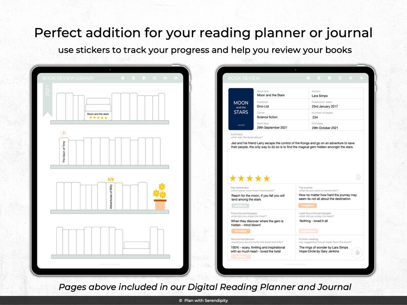 Digital Reading Stickers, Digital Stickers, Goodnotes Stickers, Digital ...