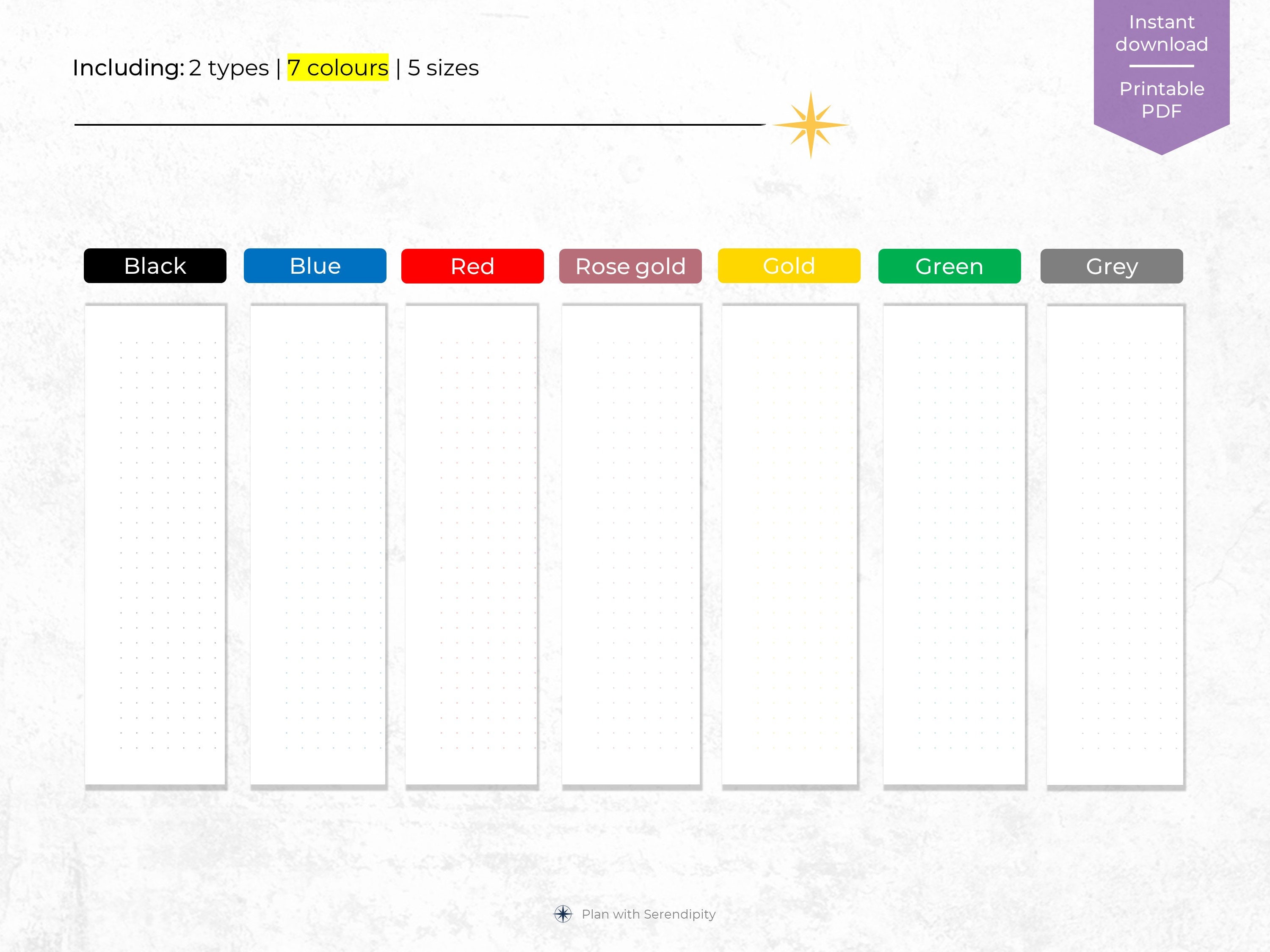 Multi Coloured Printable Dot Grid Paper, Large Dot Grid Paper, for ...
