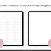 10mm Dot Grid Notebook for Digital Planning, Fully Hyperlinked Contents ...