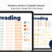 Digital Reading Stickers, Digital Stickers, Goodnotes Stickers, Digital ...