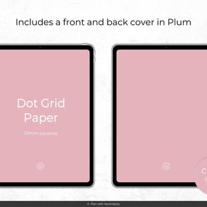 10mm Dot Grid Notebook for Digital Planning, Fully Hyperlinked Contents ...