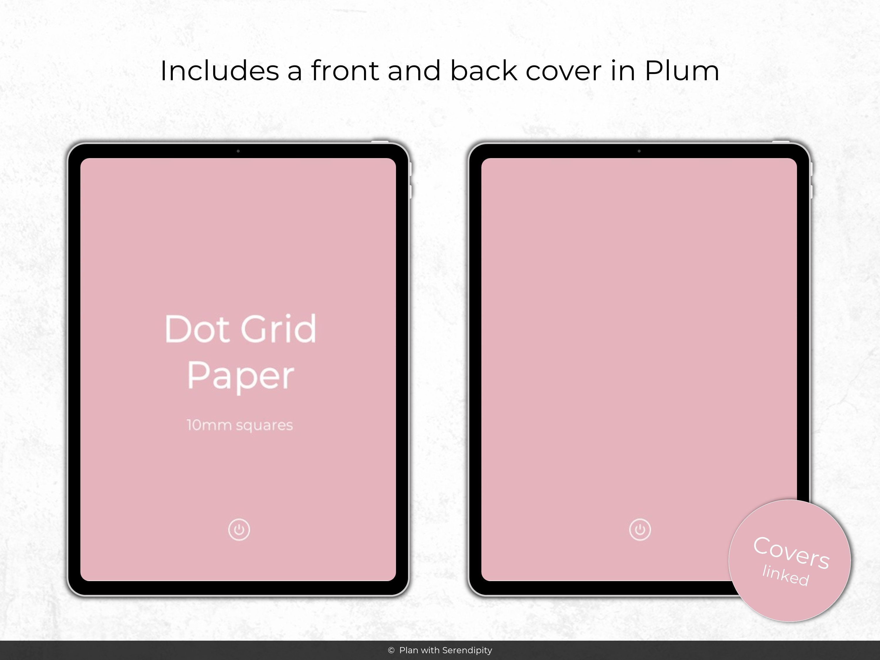 10mm Dot Grid Notebook for Digital Planning, Fully Hyperlinked Contents ...