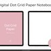 10mm Dot Grid Notebook for Digital Planning, Fully Hyperlinked Contents ...