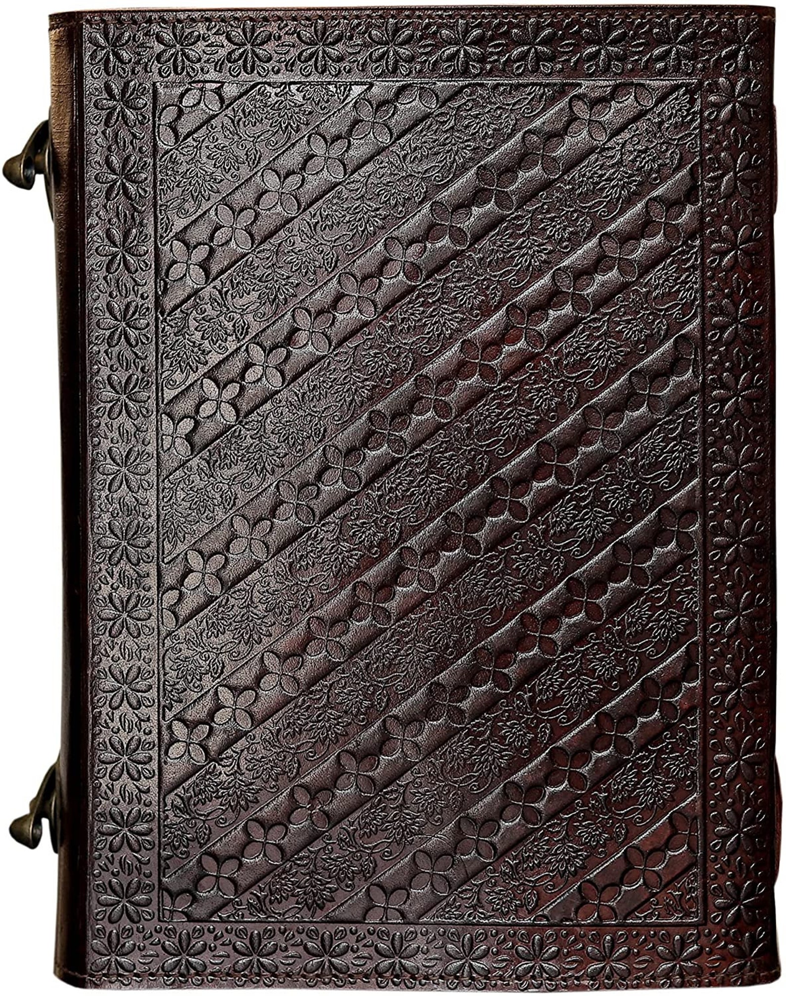 Leather Sun and Moon Embossed With Beautiful Blue Stone - Etsy