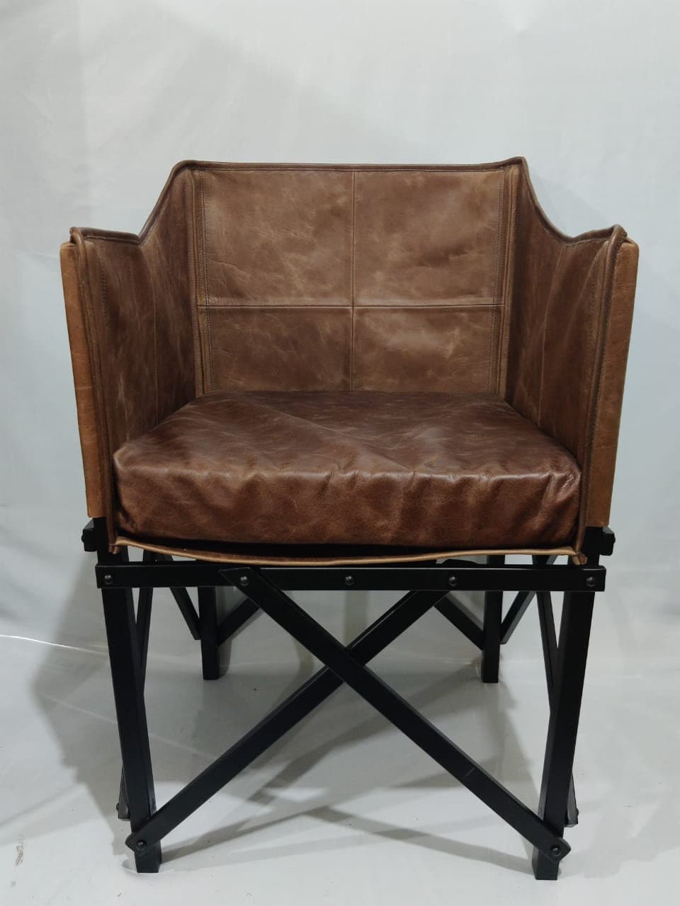 Classic Buffalo Leather Chair Handmade Unique Real - Etsy