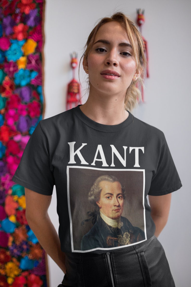 Immanuel Kant Shirt, Philosopher Tshirt, Philosophy Gift, Kantian Ethics Shirt, Enlightenment ...